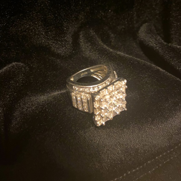 JTV | Jewelry | Silver Diamond Zirconia Ring Beautiful And Elegant Very ...